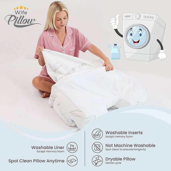 Sleep pain-free with a side sleeper pillow with arm hole for support ...